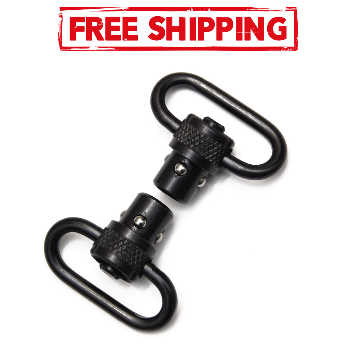 1" Standard Push Button Swivels - BLACK (Set of 2) – SOL Strategic ...