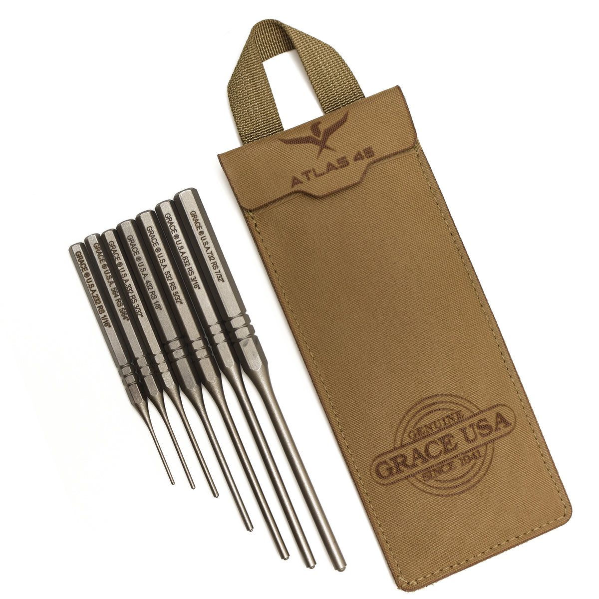 Gunsmith Punch Set with Pouch – SOL Strategic / Fulcrum Design Werx