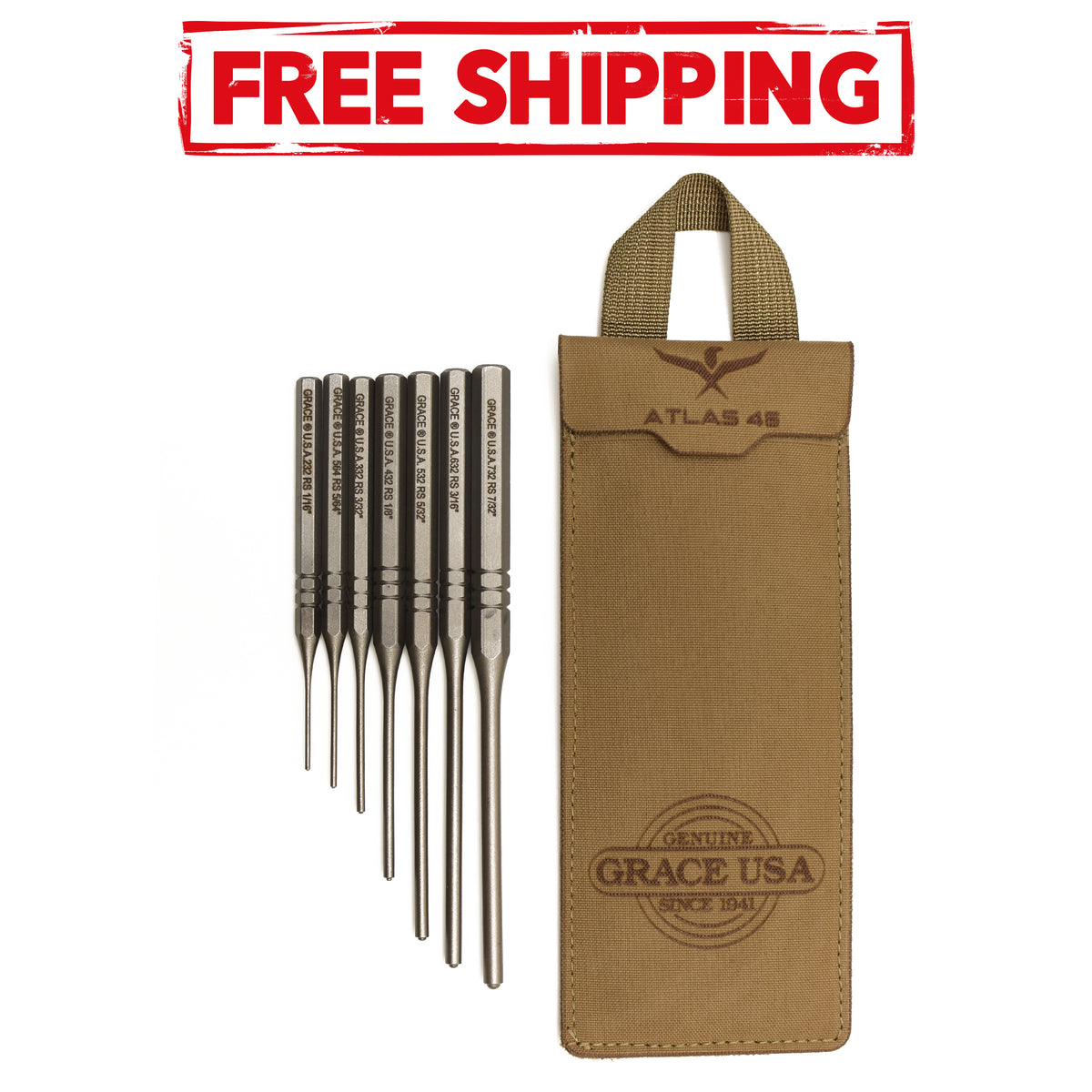 Gunsmith Punch Set with Pouch – SOL Strategic / Fulcrum Design Werx